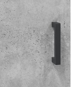 Skříň highboard betonově šedá 69,5x34x180 cm kompozitní dřevo,  3195791