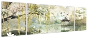 Obraz - Čínské jezero (170x50 cm)