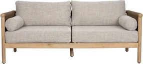Šedobéžový čalouněný zahradní lounge set pro 3 osoby Oasis – Dutchbone
