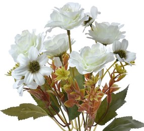 Umělé květiny bílé kopretiny – 29 cm