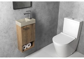 Světle šedé betonové umývátko 31x17 cm Piccolino – Sapho