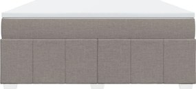 Box spring postel s matrací taupe 180x200 cm textil 3285495