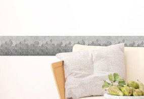 Samolepící bordura na zeď Šedá Mozaika | 5 m x 13.8 cm | DWB8449