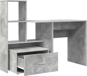 Stůl Betonově šedá Kompozitní dřevo 131,5 x 50 x 106,5 cm 3337268