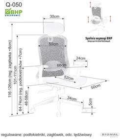 Kancelářská židle Karo černá