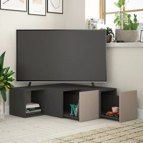 TV stolek COMPACT 90 cm antracitový/mocha