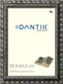 DANTIK rámeček 59,4x84 | ROKOKO grafitová (Plexi Čiré)