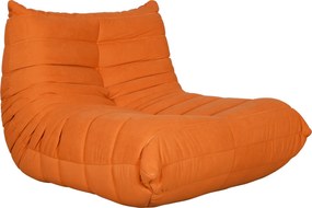 Designové křeslo Nua samet oranžové