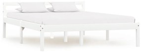 Rám postele bílý masivní borovice 140 x 200 cm,  283187 HangarStore.cz