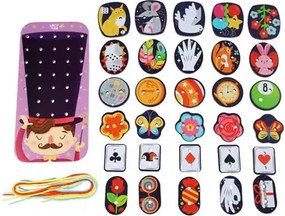 Lucy  Leo Kouzelník dřevěný šněrovací provlékací set / od 3 let
