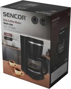 SENCOR SCE 2710BK černá / Kávovar na překapávanou kávu / 1000W / 1.5l