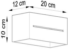 Sollux SL.0529 - Nástěnné svítidlo LOBO 2xG9/40W/230V šedá