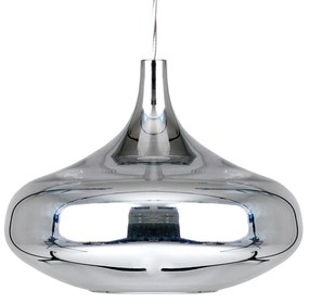 Lodes Nostalgia large chrome, závěs z pochromovaného skla, 11W LED 2700K, prům. 28cm
