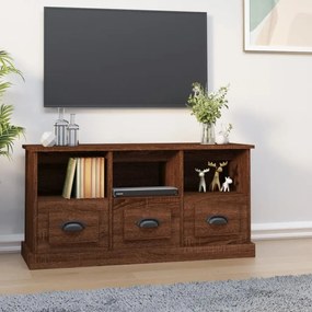 TV skříňka hnědý dub 100 x 35 x 50 cm kompozitní dřevo - Default Title
