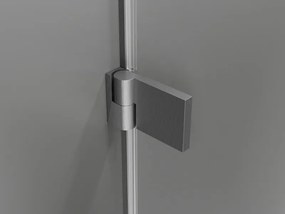 Mexen Lunar-B L sprchové dveře pravé 110 cm, transparentní, kartáčovaná šedočerná - 832SL-110-050-66-00-P