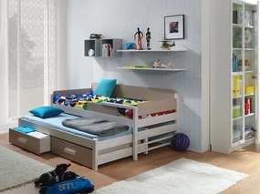 Dětská postel Dois s přistýlkou - komplet - masiv