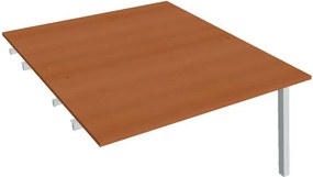 Hobis Kancelářský stůl k řetězení Hobis USDA 1400R, deskaakát, bílá RAL 9016