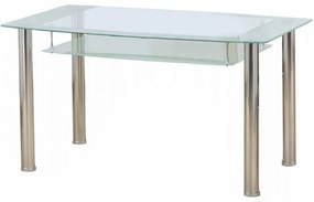 Stůl Cristal chrom / sklo Halmar