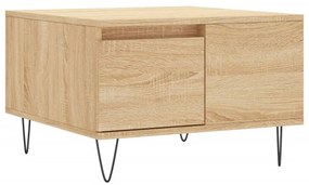 Konferenční stolek dub sonoma 55x55x36,5 cm kompozitní dřevo - Default Title