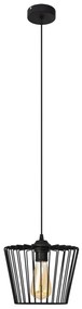 Helam Lustr na lanku TORRI 1xE27/15W/230V pr. 23 cm černá HE1572