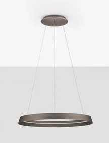 LED stmívatelný champaign hnědý moderní lustr Ormi