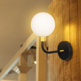Toolight Moderní nástěnná lampa APP1301-1W Black Gold
