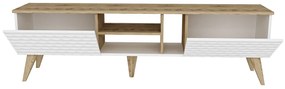 Designový TV stolek Gallio 180 cm ořech bílý