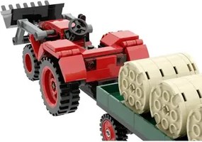 BRIXIES Plus 222.202 Velký traktor s nakladačem a přívěsem