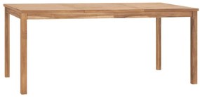 Zahradní jídelní stůl 180 x 90 x 77 cm masivní teakové dřevo 315621