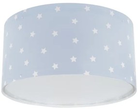 Dalber 82216T - Dětské stropní svítidlo STAR LIGHT 2xE27/60W/230V modrá