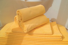 Ručník Topaz žlutá,  50 x 100 cm 50 x 100 cm, český výrobce Tibex