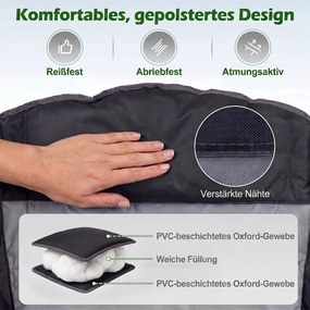 Costway Skládací kempingová židle, polstrovaná skládací židle s držákem nápojů