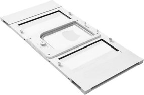 Dvířka pro kočky do okna, Nastavitelná na šířku okna 686–813 mm VEVOR
