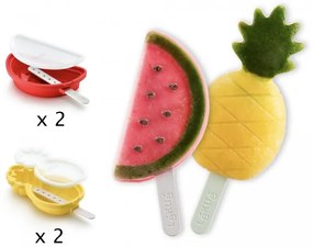 Lékué Tvořítka na nanuky ve tvaru ananasů a melounů Lékué Ananas 2ks & Watermelon 2ks