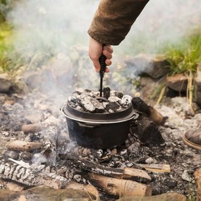 Esschert Design 7dílná sada nádobí pro vaření na ohni černá FF240, Esschert Design 411468