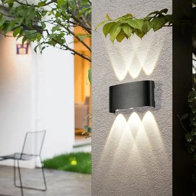 Brilagi - LED Venkovní nástěnné svítidlo FLAREBOX LED/6W/230V černá IP65