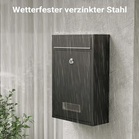 Poštovní schránka Wiltec – černá (60129)