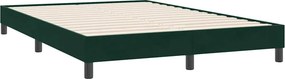 Box spring postel s matrací tmavě zelená 160x220 cm samet 3316074