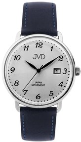 Pánské klasické módní hodinky JVD JC003.1 s řemínkem z pravé kůže
