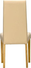 Casarredo - Komfort nábytek Dřevěná jídelní židle LUCERA, Novel výběr barev, (2ks) | potah: novel 12,barva: szy-dub-čokoládový
