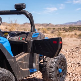 AIYAPLAY Dětské elektrické auto UTV pro dva, modré