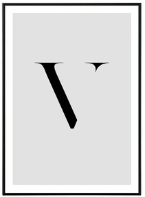 Letter V - 50x70 cm Obraz