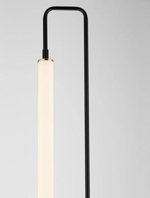 Bílá/matně černá kovová LED stojací lampa (výška 150 cm) Wetro – Nova Luce