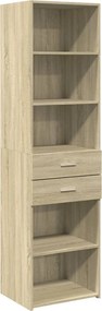 Skříň highboard dub sonoma 50 x 42,5 x 185 cm kompozitní dřevo 3281457