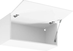 Horní skříňka, bílá / bílý extra vysoký lesk, AURORA G80K
