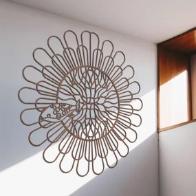 Dřevěný obraz Mandala Ryba | Vyřezávaná 3D dekorace na zeď | SENTOP HDF0348