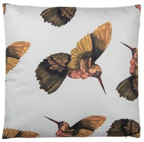 Polštář s kolibříky a vlastní výplní – 45x45x4 cm