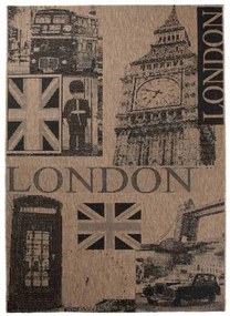 Kusový koberec Londýn hnědý 200x290cm