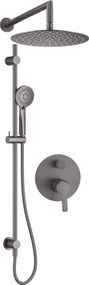 Deante Concealed shower set, with sliding bar - with shower head