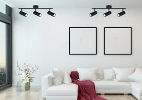 Černé stropní svítidlo Colly pro žárovku 3x GU10  - Candellux